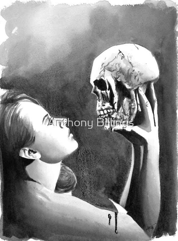 "Bleeding Skull" by Anthony Billings | Redbubble