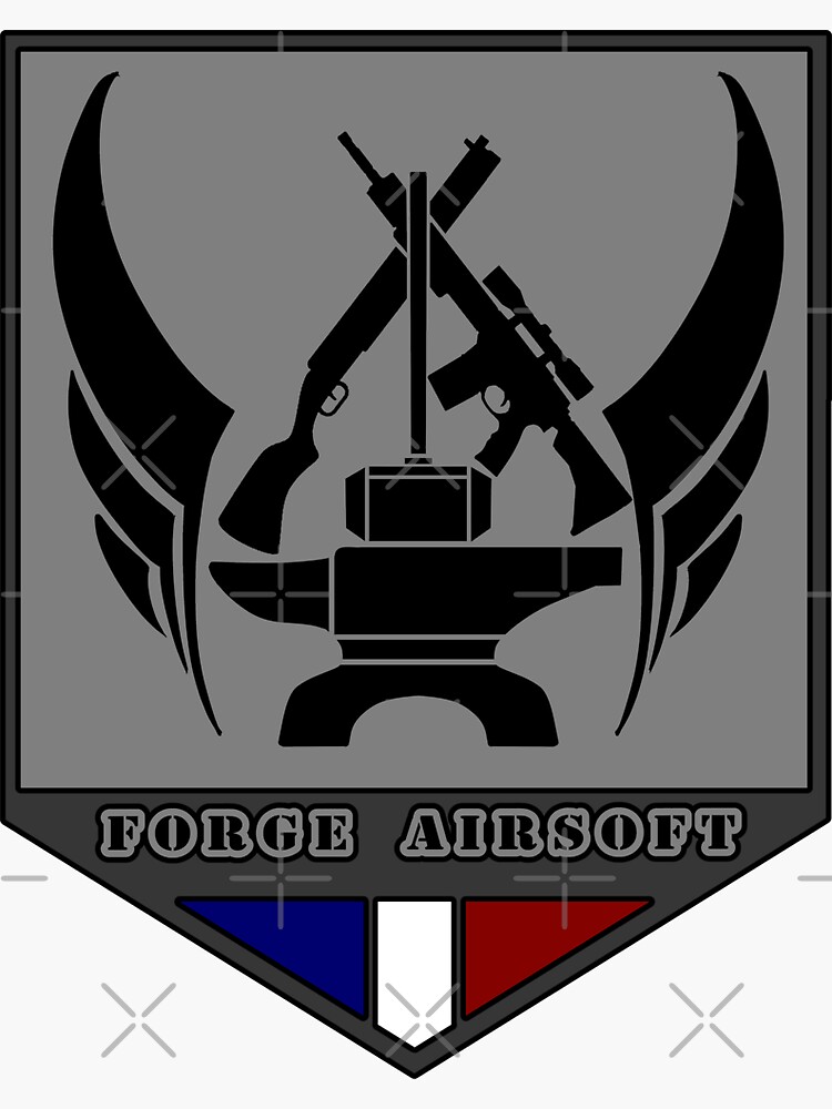 "AIRSOFT FORGE" Stickerundefined by Wolf-Custom | Redbubble