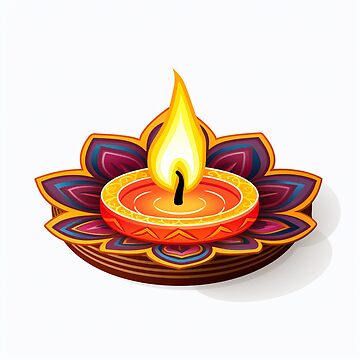 "Diwali Diya" Sticker for Sale by Spurodesigns | Redbubble