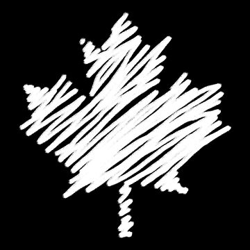 "White Canadian Maple Leaf Scribble Style" Cap for Sale by Garaga ...