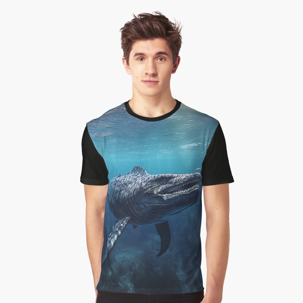 "Monarch of the Mesozoic: The Mighty Mosasaurus"" Sticker for Sale by ...