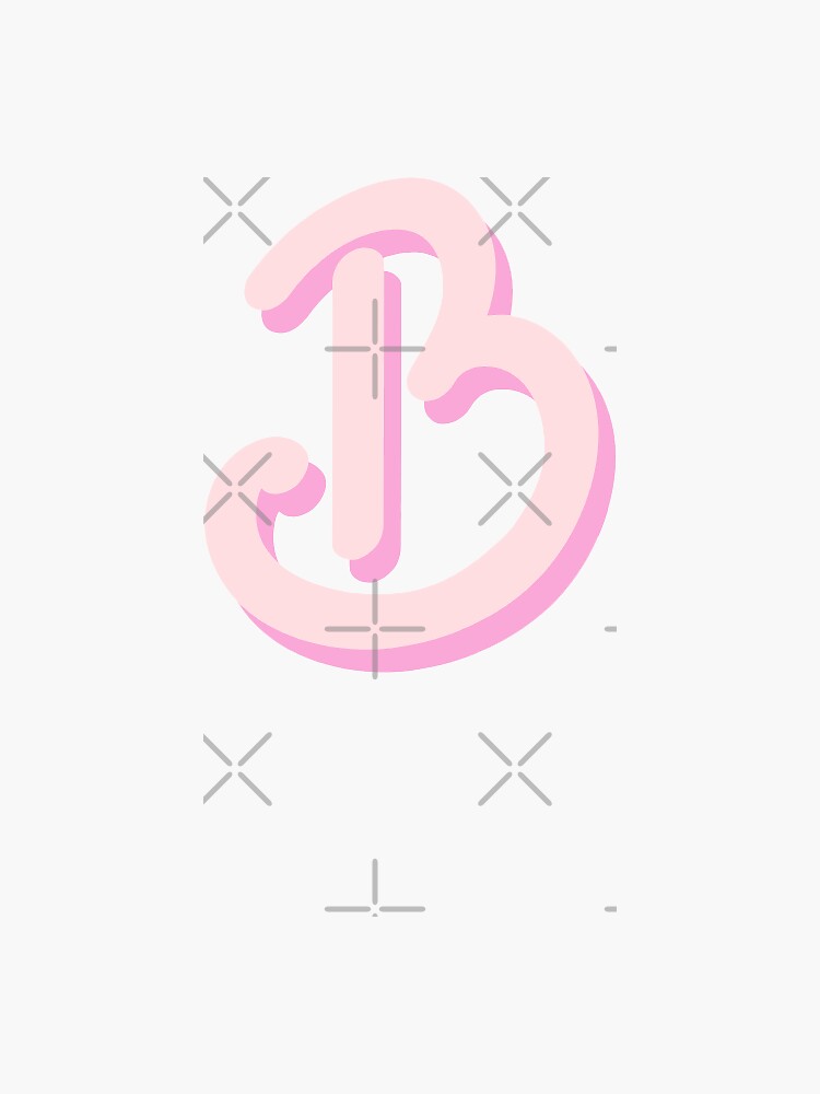 "Barbie B-letter Sticker" Sticker for Sale by Daisy Collins | Redbubble