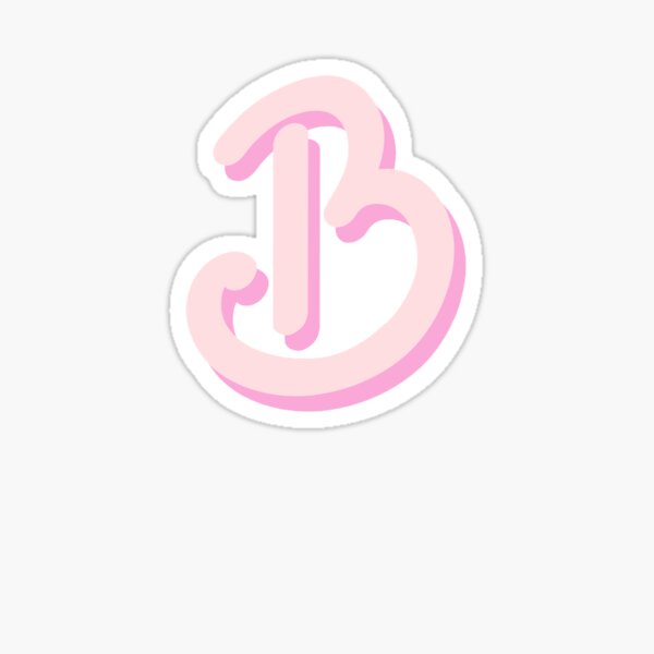 "Barbie B-letter Sticker" Sticker for Sale by Daisy Collins | Redbubble