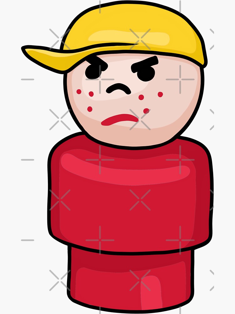 "Little Round People - Butch the Grumpy Boy" Sticker for Sale by ...