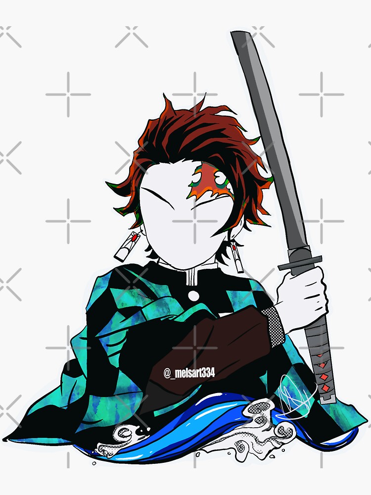 "Anime Tanjiro Sticker " Sticker for Sale by MelissaSmiles11 | Redbubble