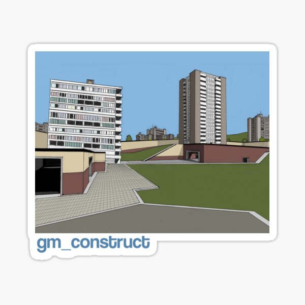 "gm_construct" Sticker for Sale by Kanubrius | Redbubble