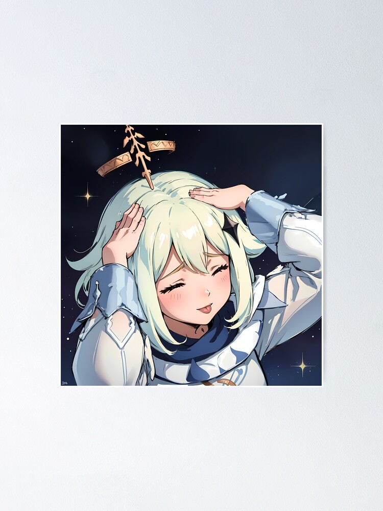 "Paimon Genshin Impact" Poster for Sale by lucapowerz08 | Redbubble