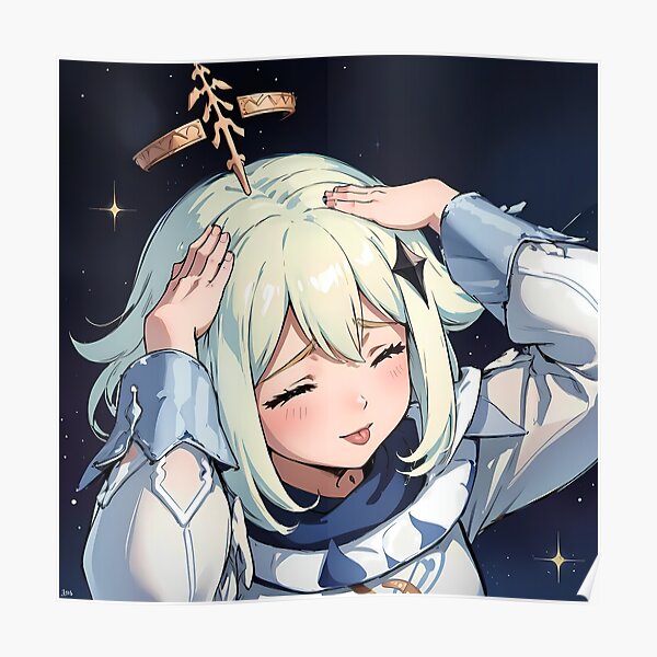 "Paimon Genshin Impact" Poster for Sale by lucapowerz08 | Redbubble