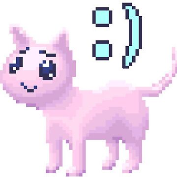 "Pien Cat Smile" Sticker for Sale by NessaTesaShop | Redbubble