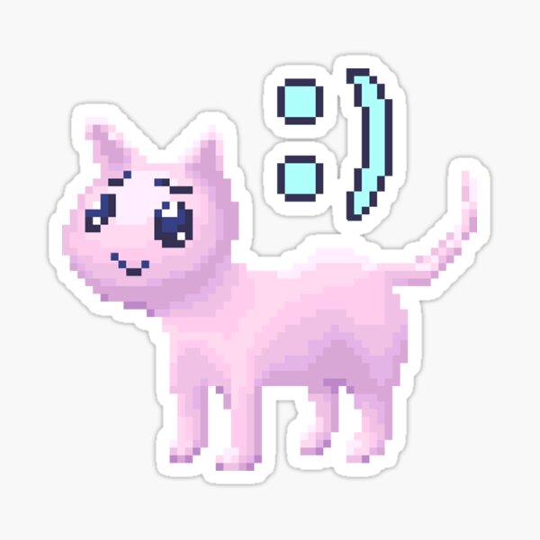 "Pien Cat Smile" Sticker for Sale by NessaTesaShop | Redbubble