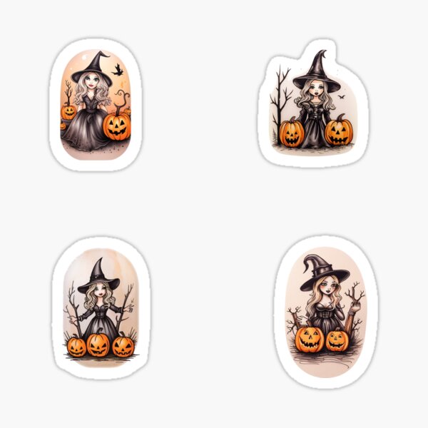 "Mini-Witches Sticker Pack" Sticker for Sale by ryansplan | Redbubble