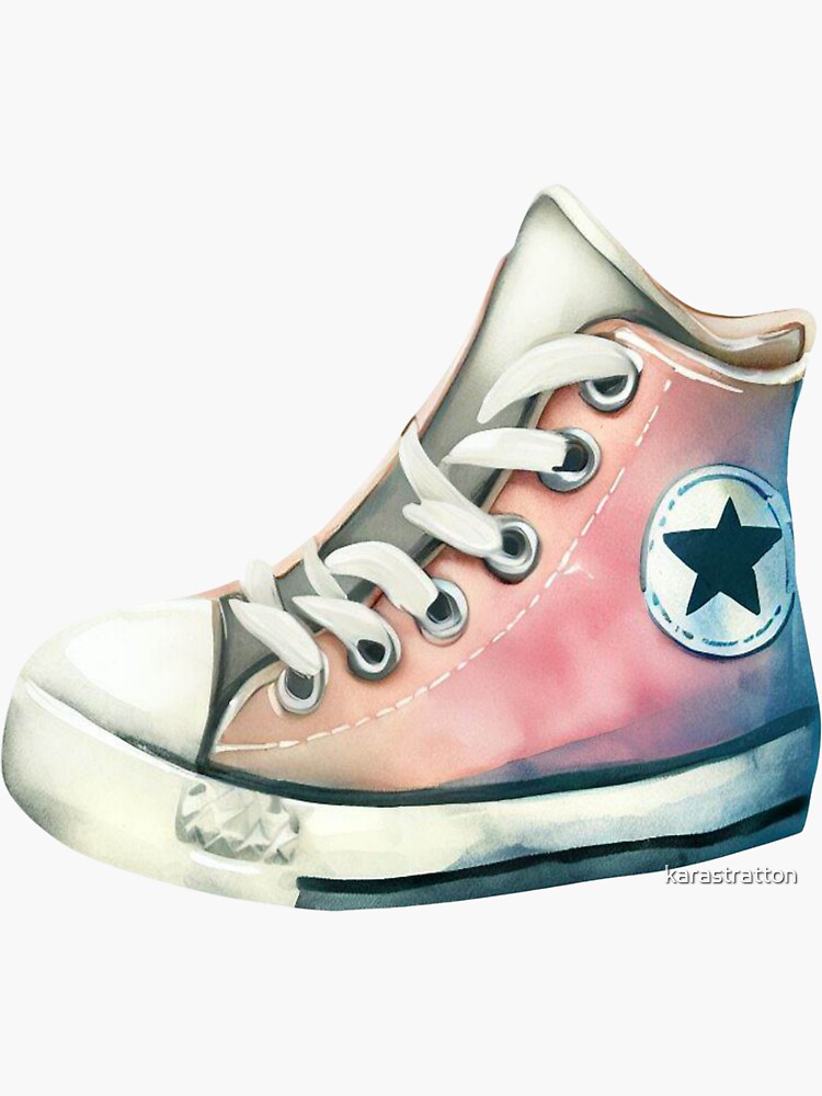 "converse" Sticker for Sale by karastratton | Redbubble