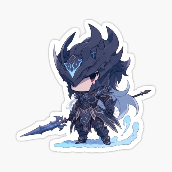 "Cute Chibi Dragoon Knight" Sticker for Sale by SundayDonuts | Redbubble