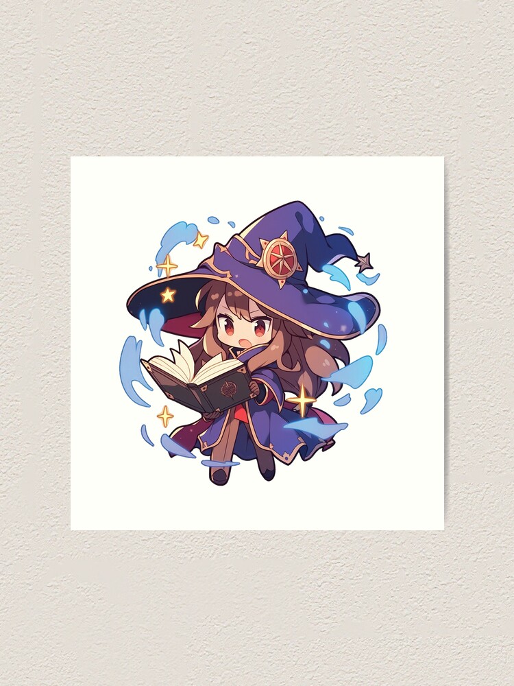 Cute Anime Chibi Witch