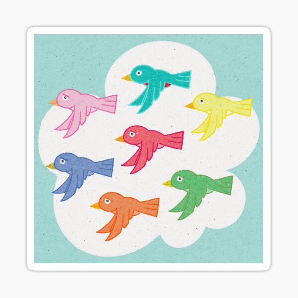 "Flock " Sticker for Sale by Charity Schmidt | Redbubble