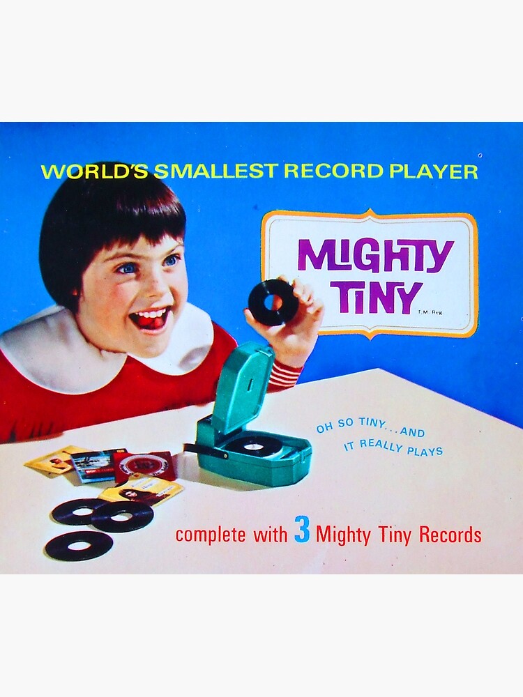 "Mighty Tiny record player" Poster for Sale by platterpus | Redbubble