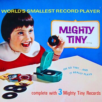 "Mighty Tiny record player" Poster for Sale by platterpus | Redbubble