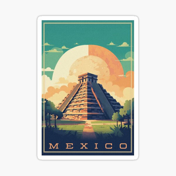 "Mexico Chichen Itza" Sticker for Sale by Lonemoth | Redbubble