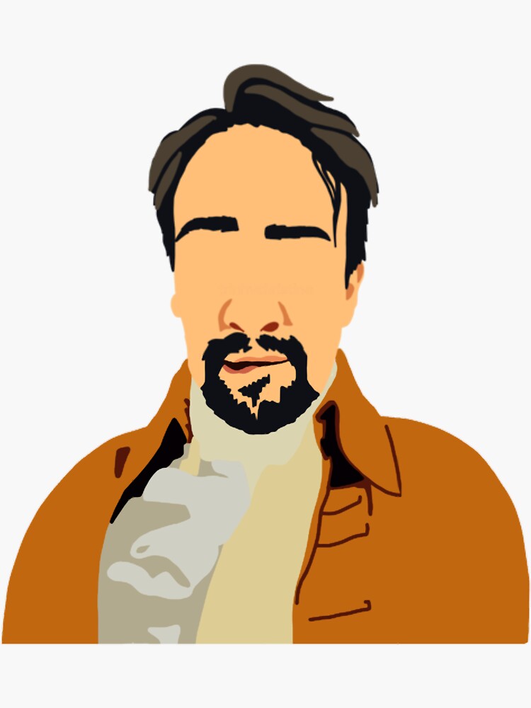 "Lin Manuel Miranda Hamilton Lip Biting" Sticker for Sale by ...