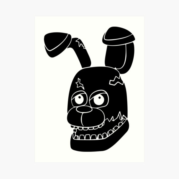 "fnaf springtrap portrait, five nights at freddys" Art Print by ...