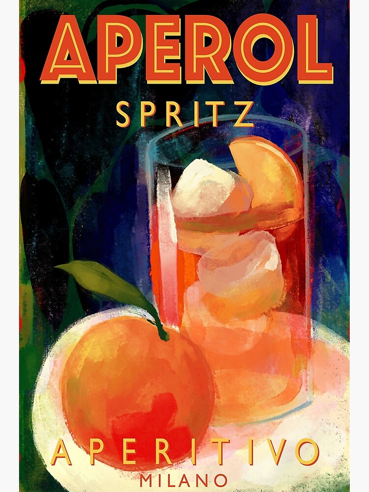 "Aperol Spritz Aperitivo Poster" Poster for Sale by chavezstella ...