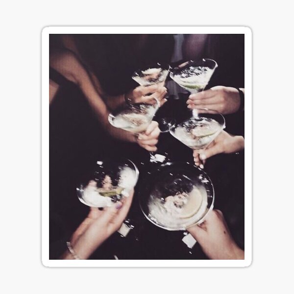 "Shaken not Stirred" Sticker for Sale by ortizaleroy | Redbubble