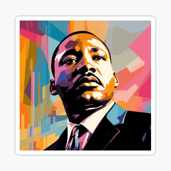 "Dr. Martin Luther King" Sticker for Sale by PuzzleGenie | Redbubble