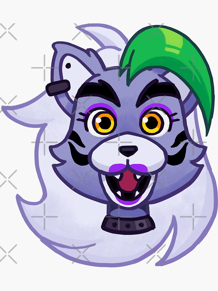 "Roxanne Wolf Face Sticker" Sticker for Sale by Maru-Chan-Shop | Redbubble