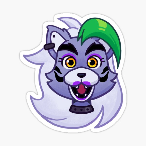 "Roxanne Wolf Face Sticker" Sticker for Sale by Maru-Chan-Shop | Redbubble