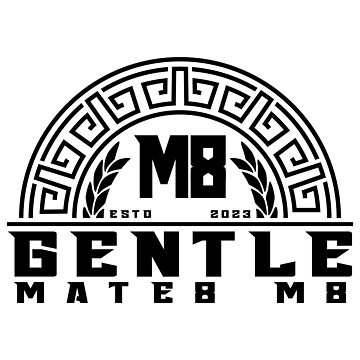 "Gentle Mate 8 Logo 2023" Sticker by Xbeatz | Redbubble