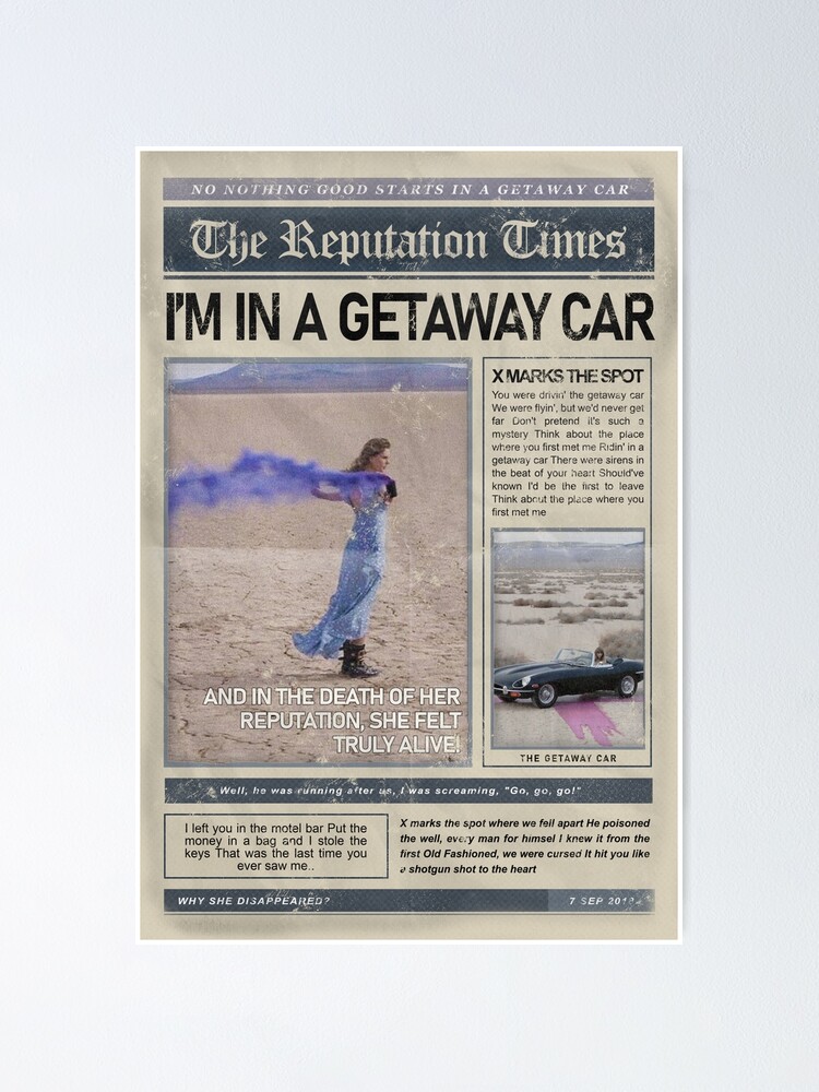 "Where You First Met Me.. Newspaper " Poster for Sale by taylorstycoon ...