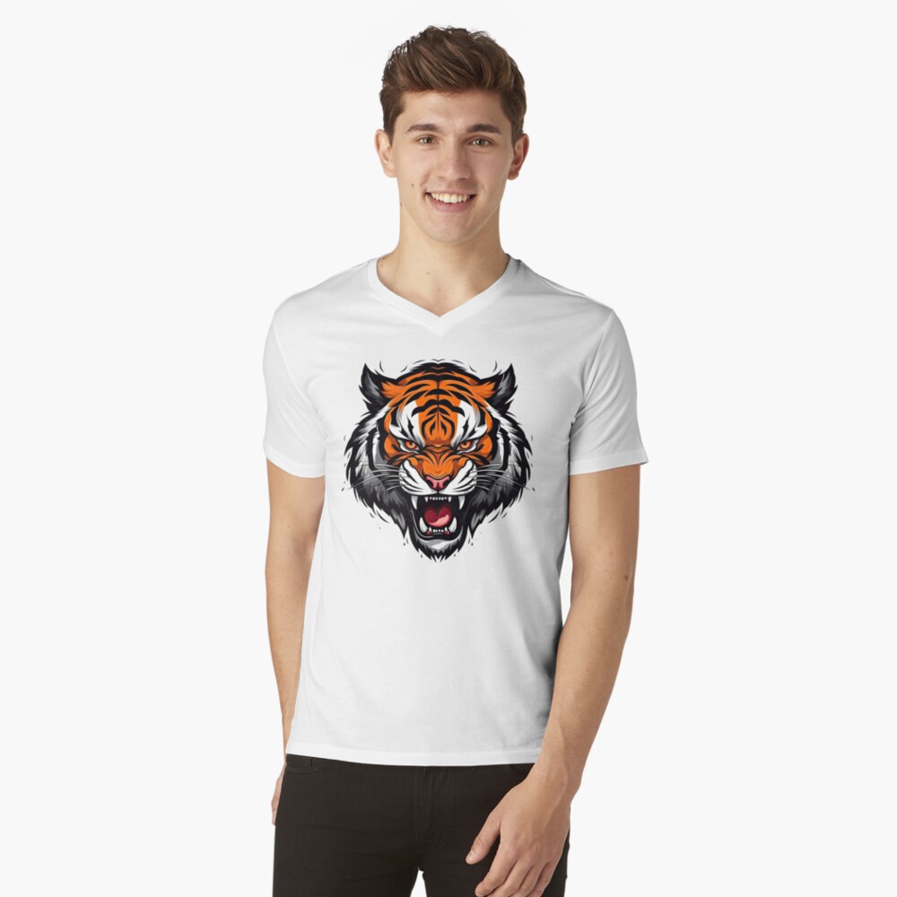 "Menacing Tiger" Sticker for Sale by eyestetix | Redbubble