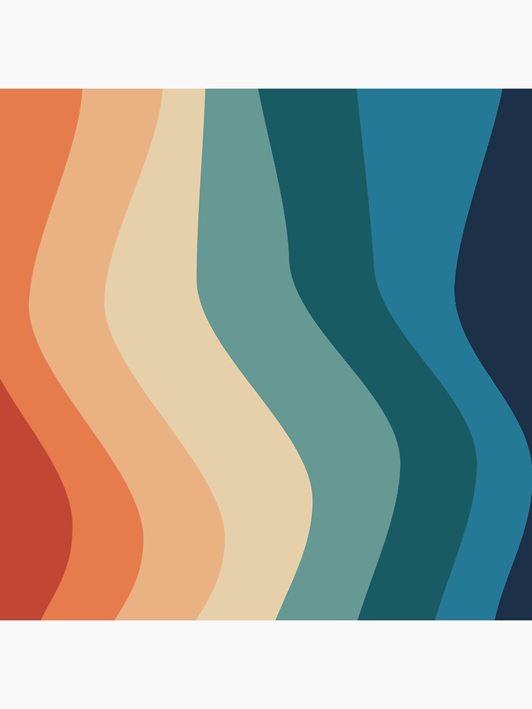 "abstract retro seventies design" Sticker for Sale by Paul O'Neill ...