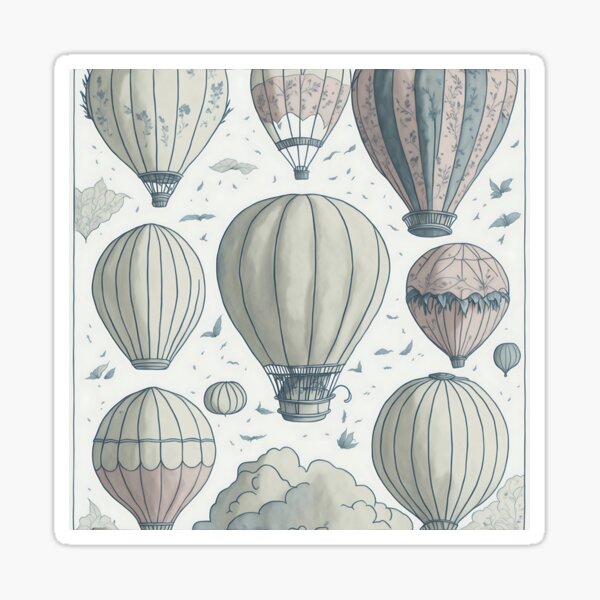 "Air Ballon" Sticker for Sale by lashamarkoza | Redbubble