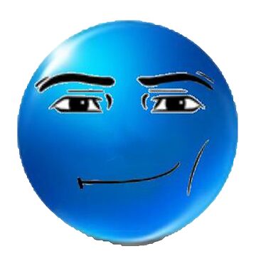 "blue roblox emoji" Sticker for Sale by goon-street | Redbubble