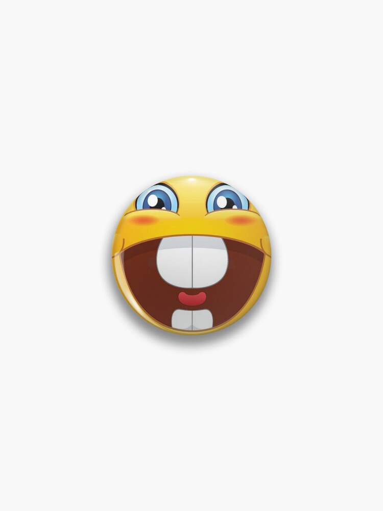 "big teeth emoji" Pin for Sale by goon-street | Redbubble