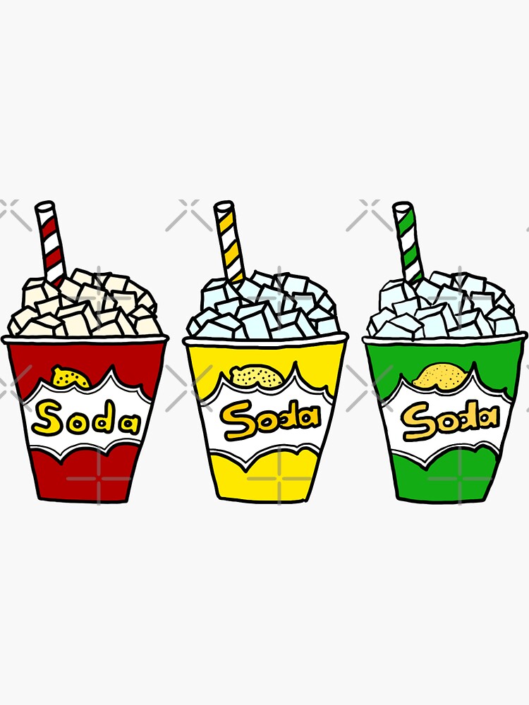 "Soda" Sticker for Sale by superbaechoo | Redbubble