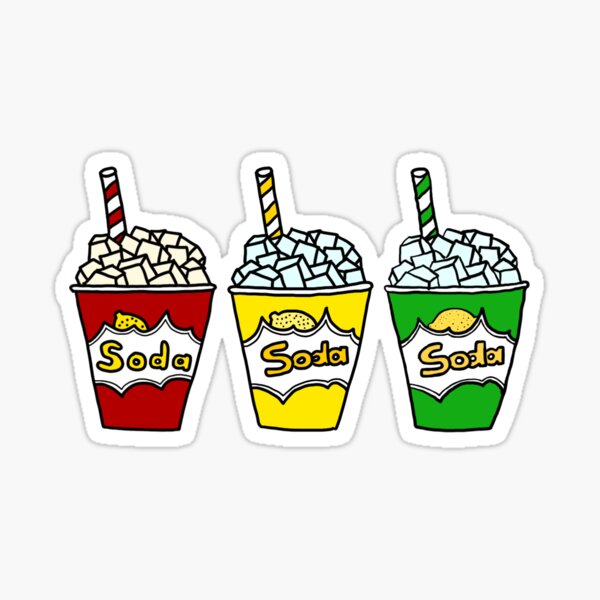 "Soda" Sticker for Sale by superbaechoo | Redbubble