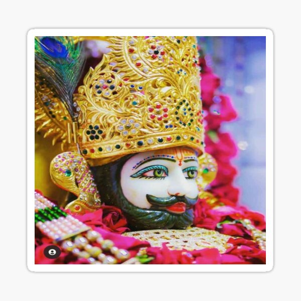"Khatu shyam ji " Sticker for Sale by The-design24 | Redbubble