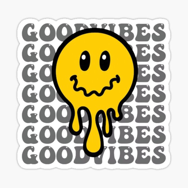 "melting smiley face" Sticker for Sale by MEEFF ID | Redbubble