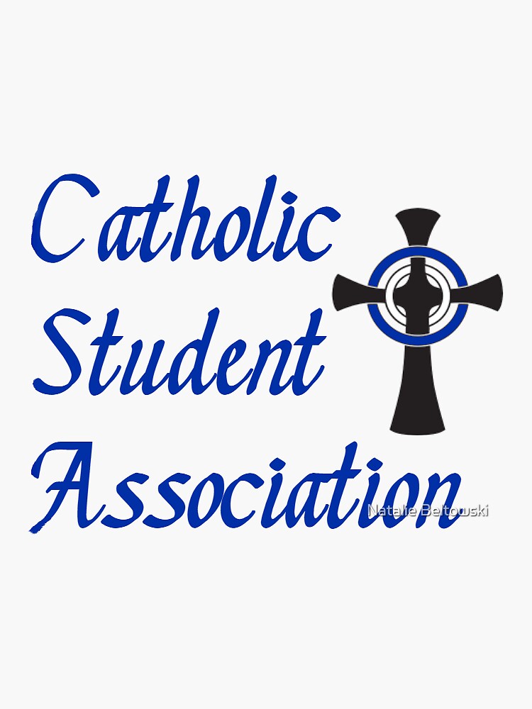 "Catholic Student Association" Sticker by hotpocket978 | Redbubble