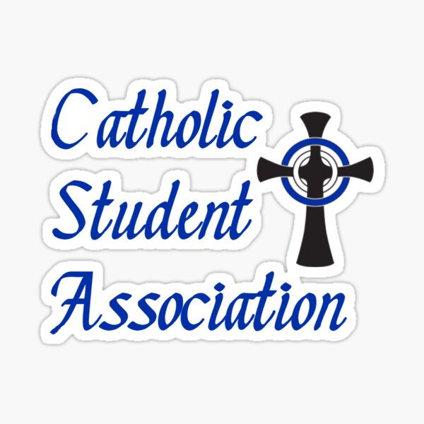 "Catholic Student Association" Sticker by hotpocket978 | Redbubble