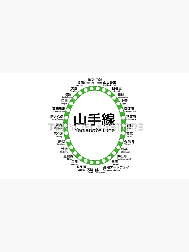 Yamanote Line Map Lines Route Hours Tickets Tokyo Train Map Yamanote Line