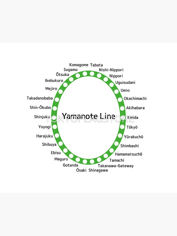 Yamanote Line Map Lines Route Hours Tickets Tokyo Train Map Yamanote Line