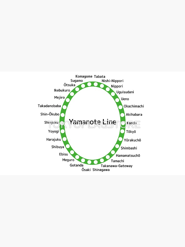 Yamanote Line Map Lines Route Hours Tickets Tokyo Train Map Yamanote Line