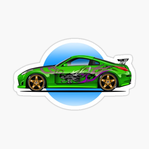 "350Z NFS Underground 2" Sticker for Sale by bullrage | Redbubble