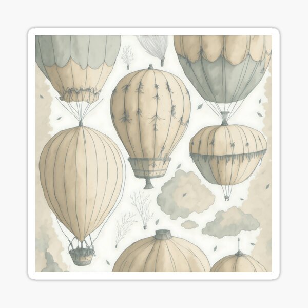 "Air Ballon" Sticker for Sale by lashamarkoza | Redbubble