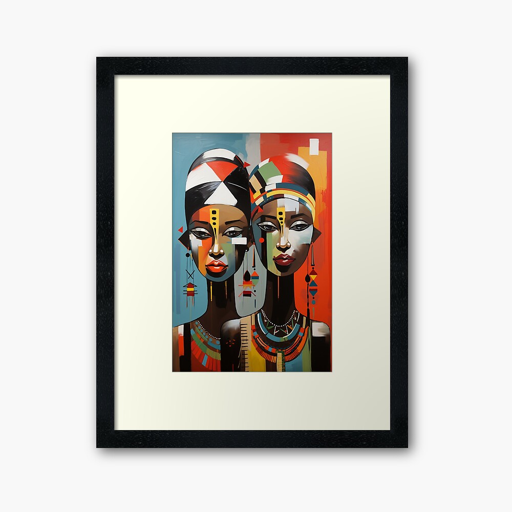 Abstract Paintings Of African Women