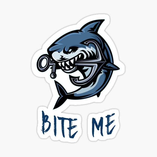 "Bite Me" Sticker for Sale by CreoTshirts | Redbubble