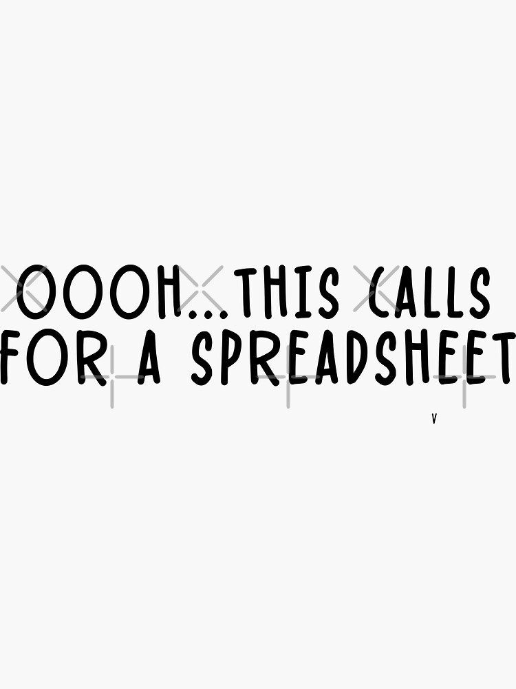 "oooh this calls for a spreadsheet sticker, math laptop stickers, math ...